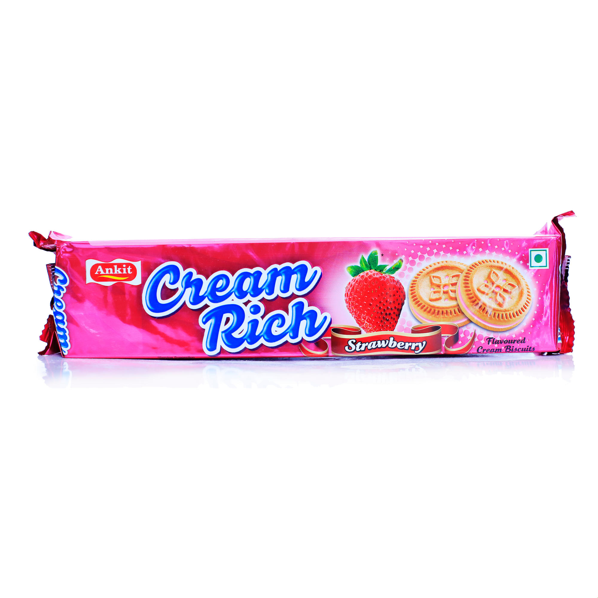 Ankit Cream Rich Biscuits, Strawberry ( 100g) - Jejetu