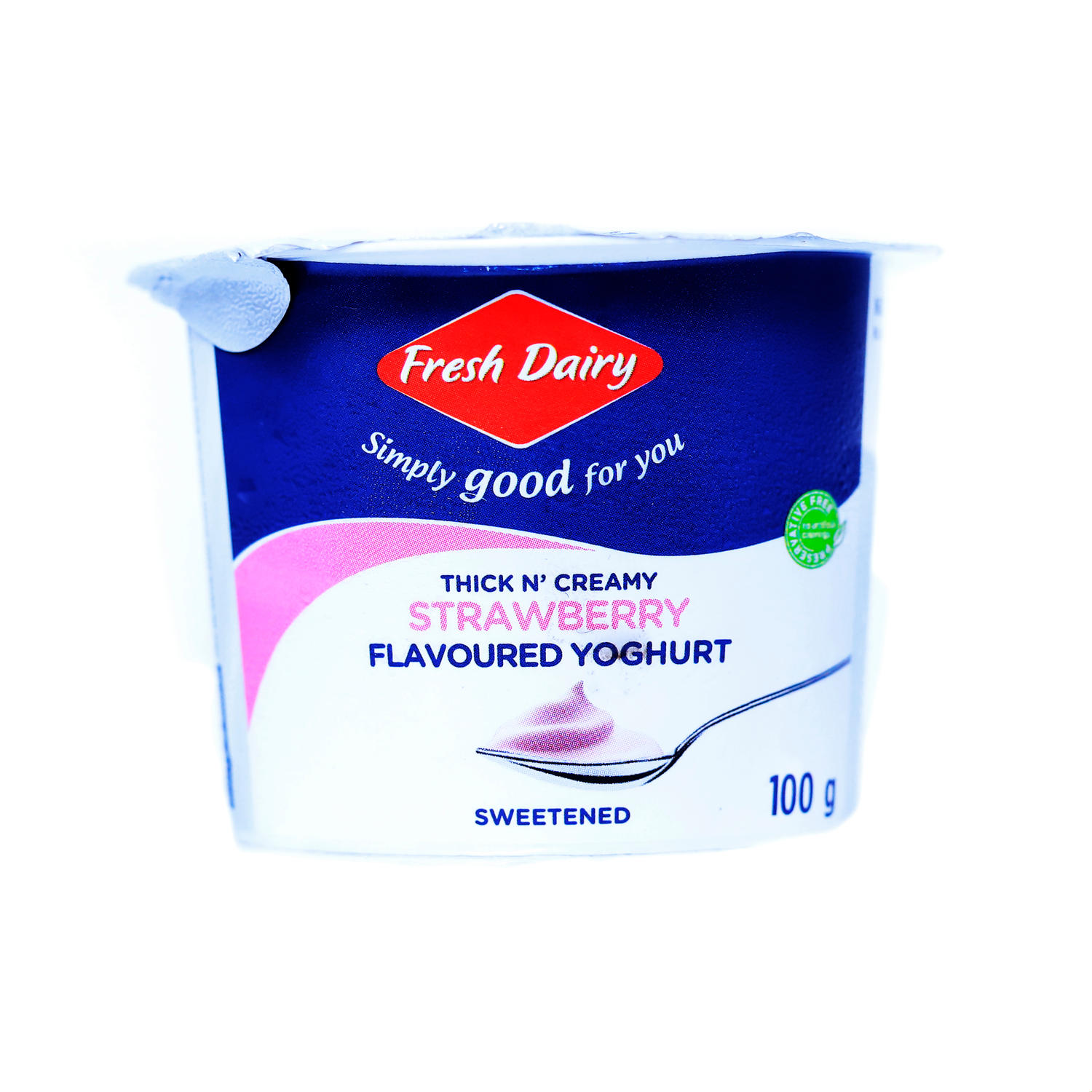 Fresh Dairy Strawberry Flavoured Yoghurt, 100g - Jejetu