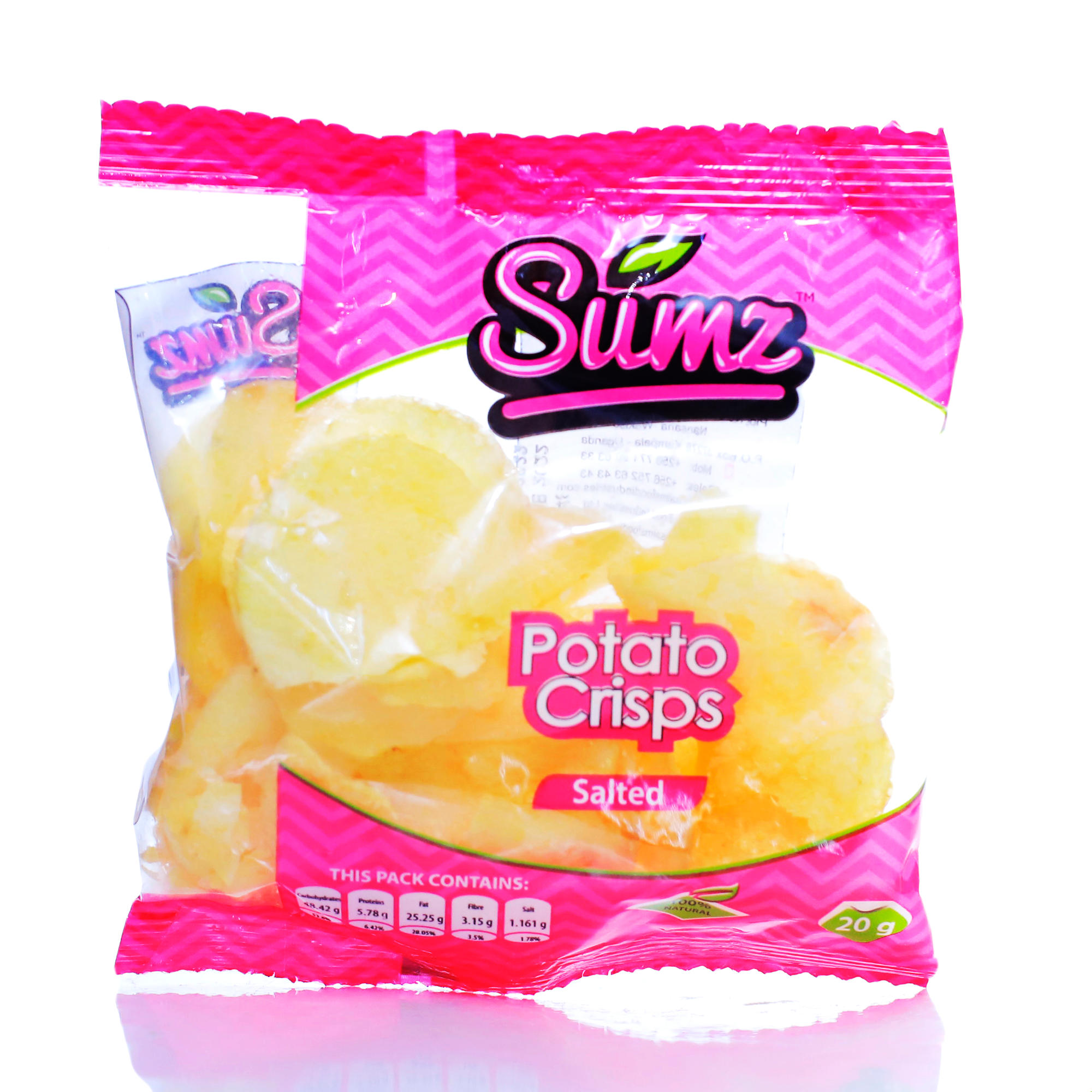 Sumz Potato Crisps, Salted, 20g - Jejetu