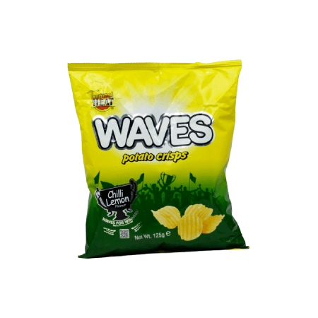 TH Tropical Heat Crisps Waves Chilli Lemon (12x125gm) - Jejetu