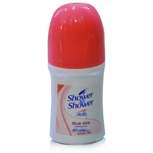 Shower to Shower Roll-On Musk Alive Deodorant - (50ml) - Jejetu