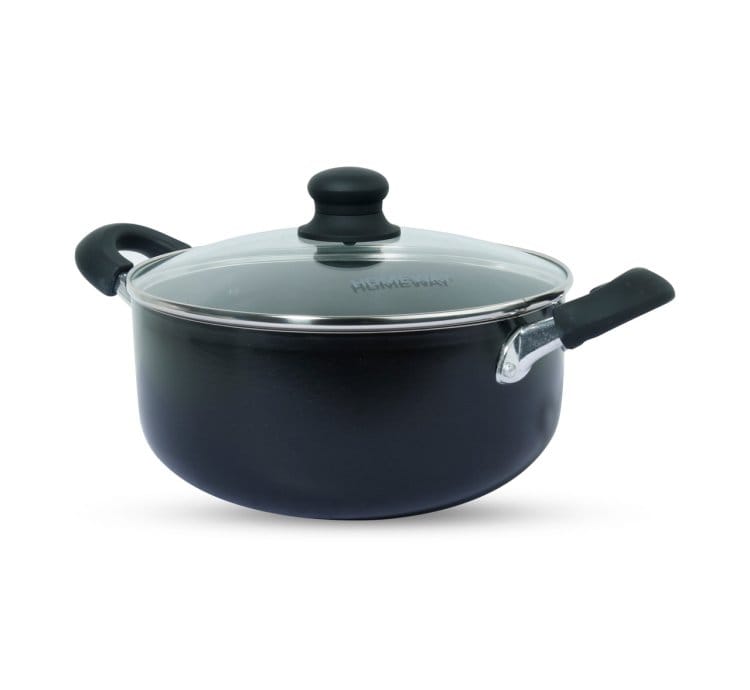 HOMEWAY NONSTICK CASSEROLE INDUCTION BOTTOM (30CM) - Jejetu